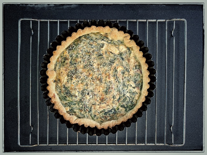 Spinach and Three Cheese Tart – The Kitchen's Garden