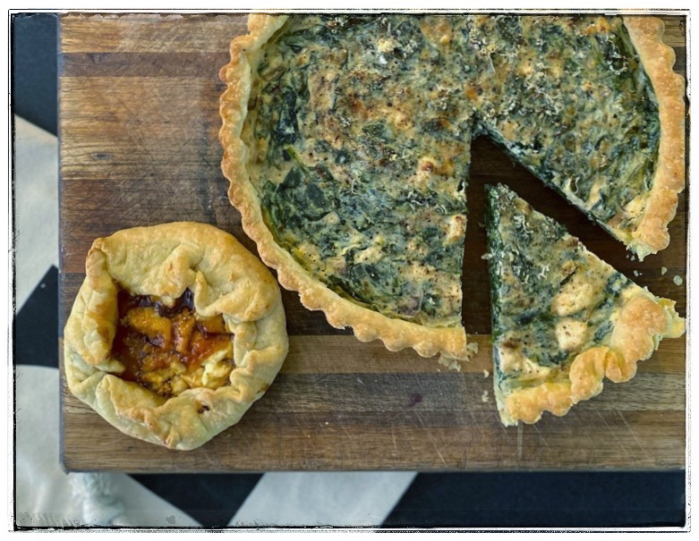 Spinach and Three Cheese Tart – The Kitchen's Garden